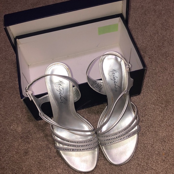Metaphor | Shoes | Silver Verena Heel | Poshmark